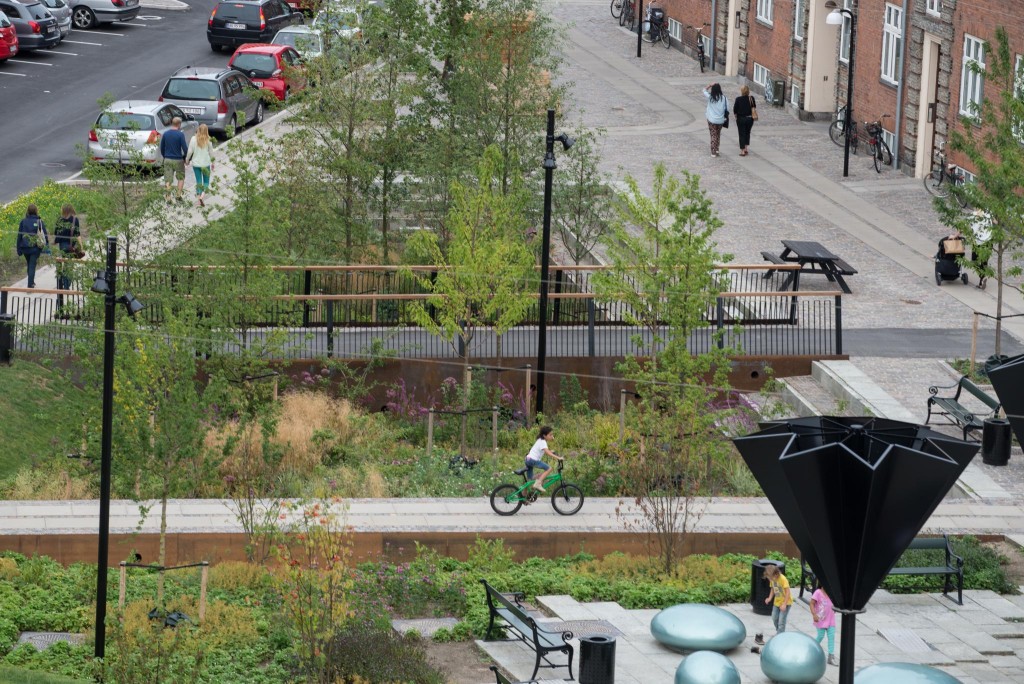 Un square "résilient" à Copenhague - UrbaNews